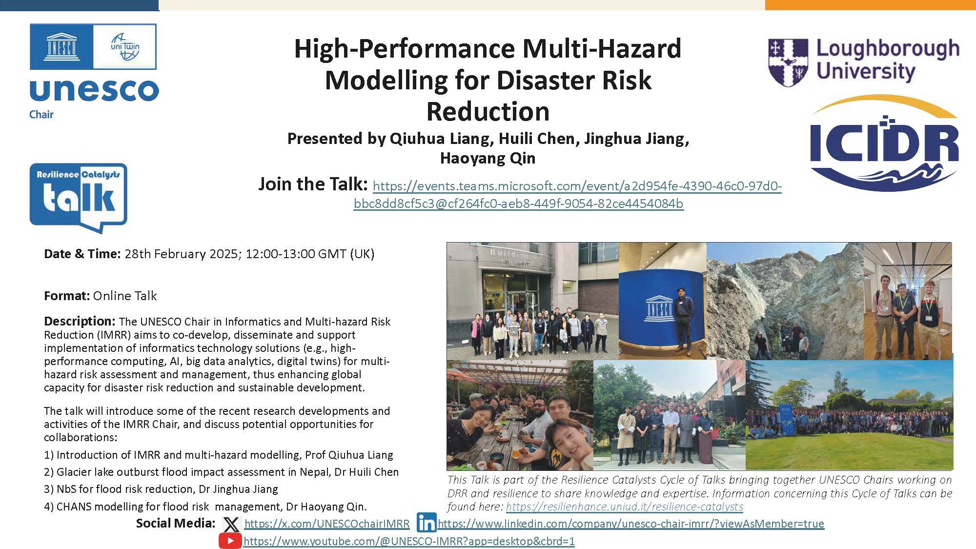 Resilience Catalysts TALK 4 - High-Performance Multi-Hazard Modelling ...